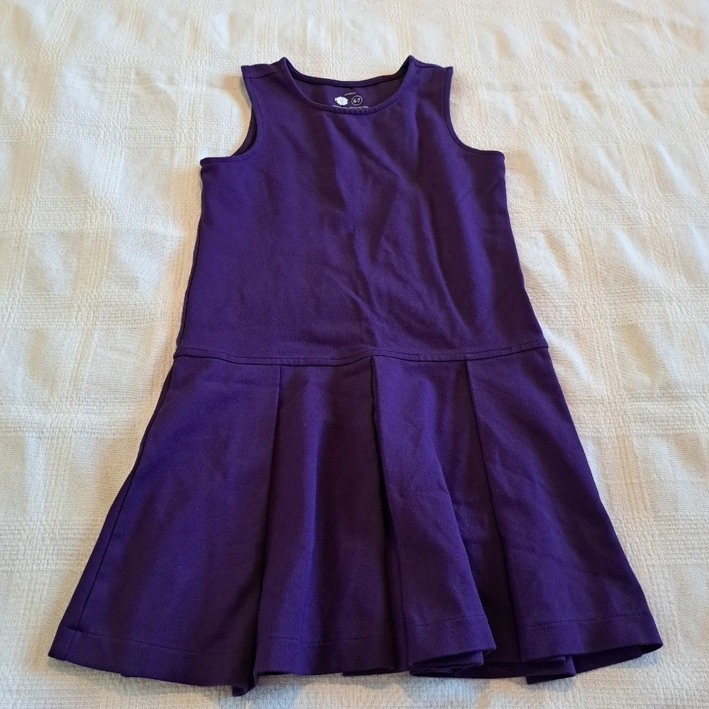 Primary | Dresses | Primary Girls Size 67 Purple Dress Jumper Euc No ...